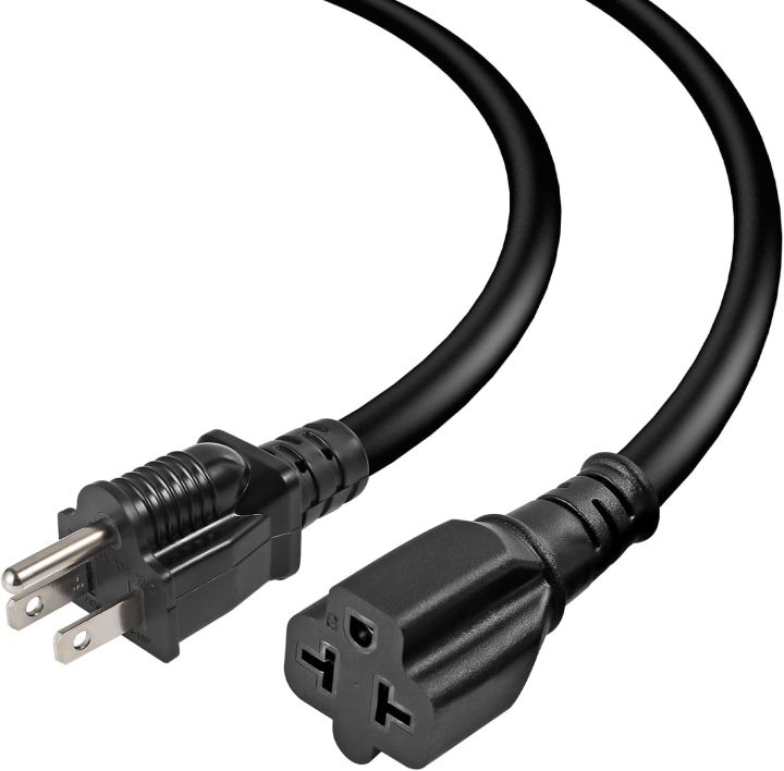 10 FT 12 Gauge Heavy Duty Extension Cord, VSEER 12AWG 15Amp 5-15P ...