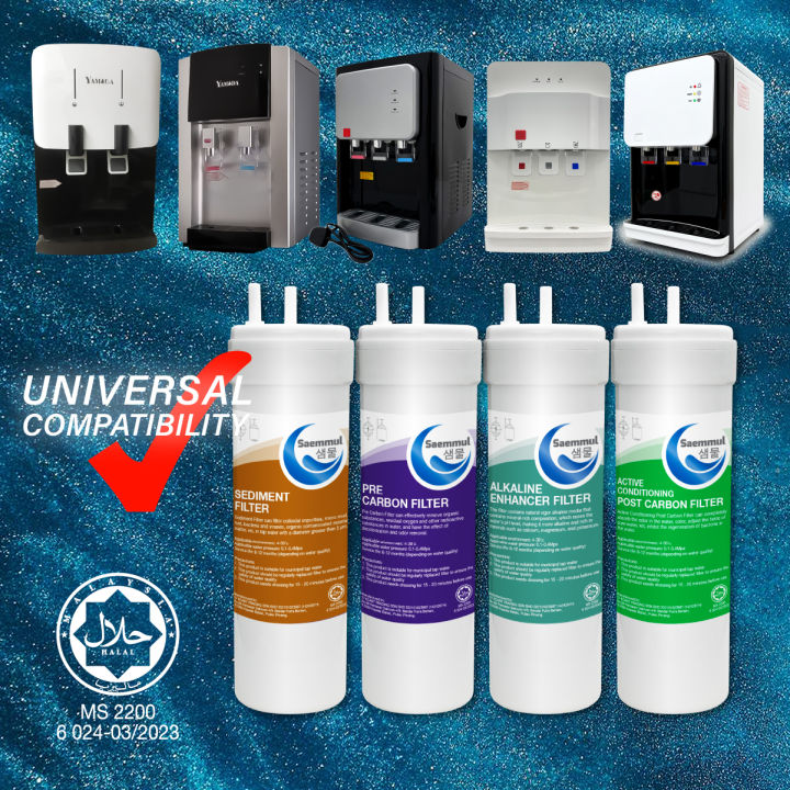 Enhanced Water Filter SAEMMUL 8" Alkaline Set Certified Halal Universal ...