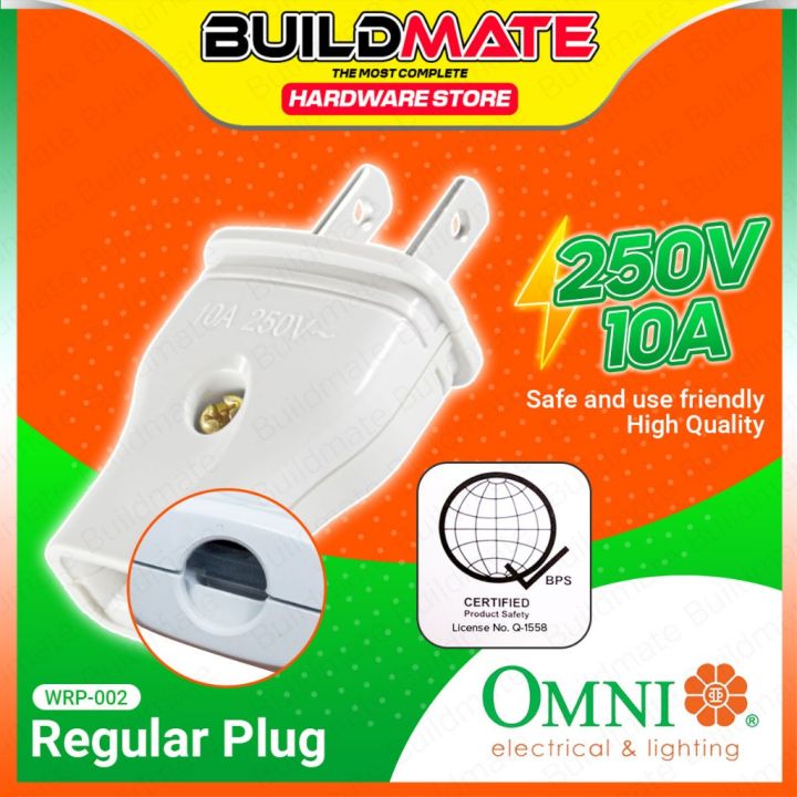 BUILDMATE Omni Electrical Regular Plug 10A 250V Outlet Socket Universal ...