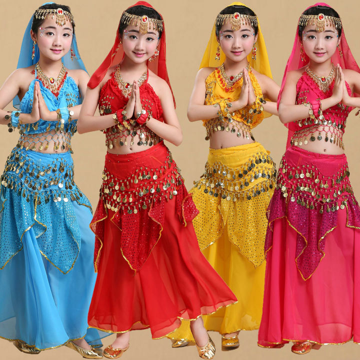 Kid Belly Dancing Costume Girls Belly Dance Costumes Children Belly ...