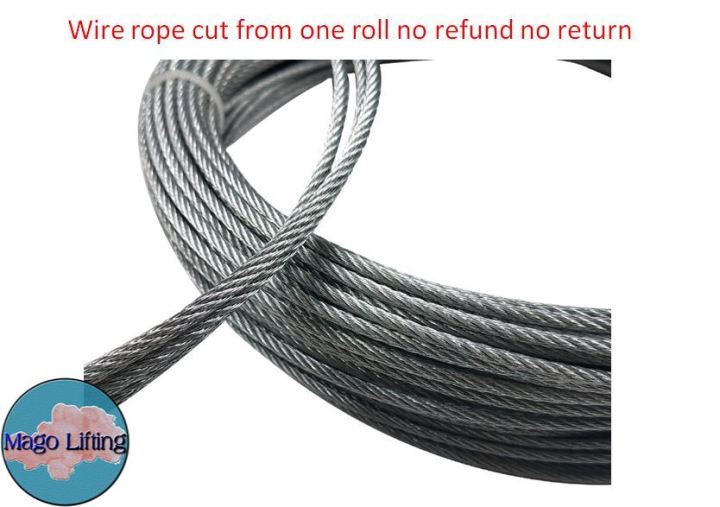 Steel Cable 2mm-5mm 2m 5m 10m 50m Galvanized Steel Wire Rope Steel Wire ...