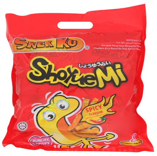 Snek Ku Shoyuemi Flavoured Japanese Noodle Series Snack (8 Packs ...