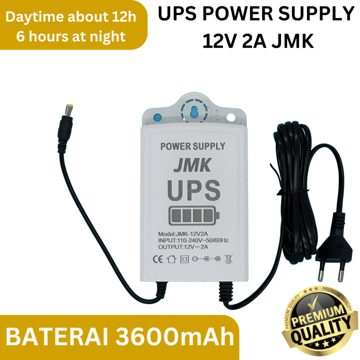 Mini UPS Power Supply 12V 2A backup Router Modem CCTV 12V 3600mah ...
