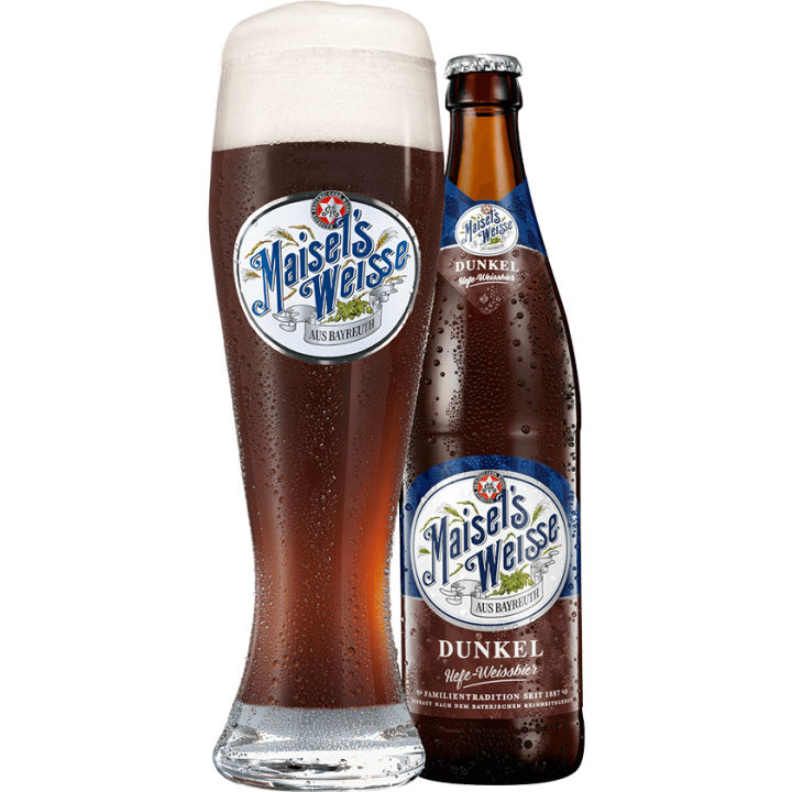 Maisel's Weisse Dunkel Hefe Weissbier 5.1% alc. vol 500ml Bottle ...