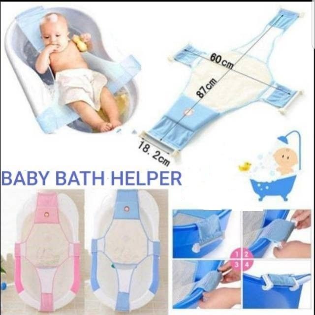 Baby Bath Helper Alat bantu memandikan bayi Jaring Mandi Alas Duduk ...
