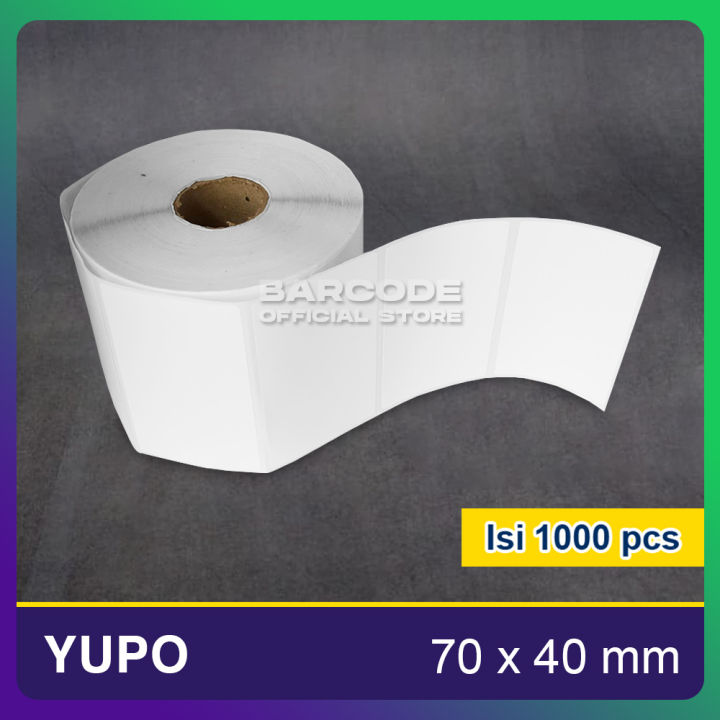 Kertas Label Stiker Barcode Yupo 70 x 40 / 70x40 / 70x40mm 1 Line Isi ...
