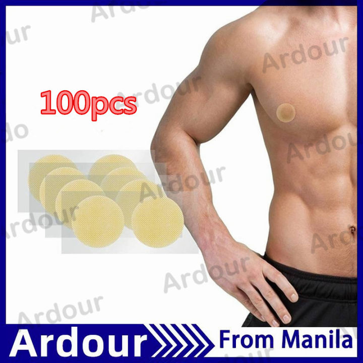 100pcs Nipple Cover for Man Male Nipple Tape Adhesive Stickers ...