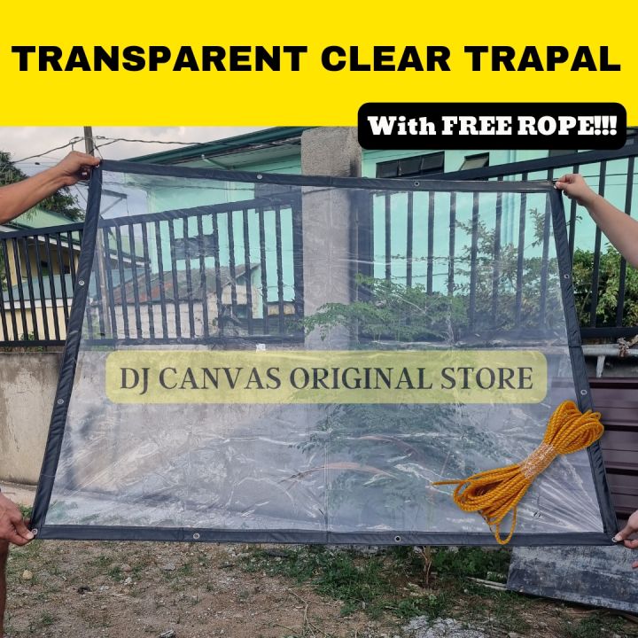 2FT x 4FT TRANSPARENT PLASTIC TRAPAL WITH BLACK EDGING | Lazada PH