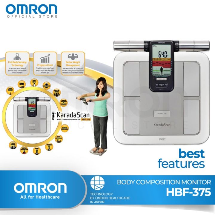 Karada Scan Body Composition Monitor Omron HBF-375 / Timbangan Digital ...
