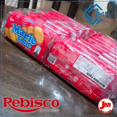 JM FG-0056 | 10 PCS | 20 PCS | Marie Time Biscuit | Milk Flavored Soft Biscuits by Rebisco [6 ...