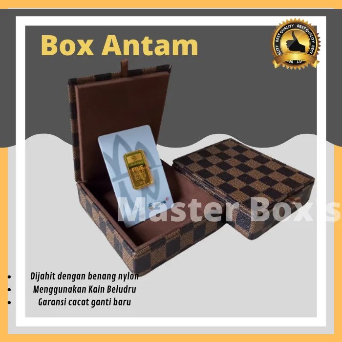 Kotak Penyimpanan Perhiasan Emas Batangan / Tempat Logam Mulia Emas ...