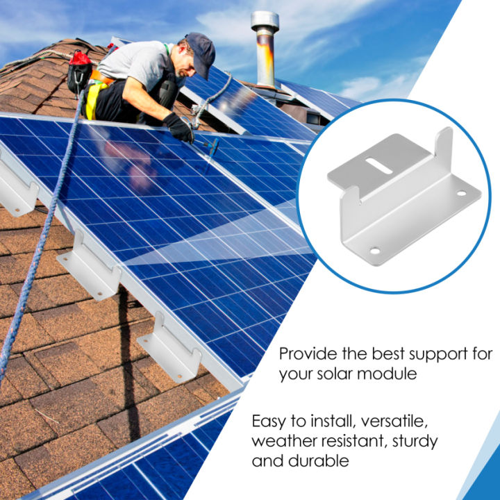 Solar Panel Mount Z Angle Attachment 8pcs Z Type Aluminum Photovoltaic ...