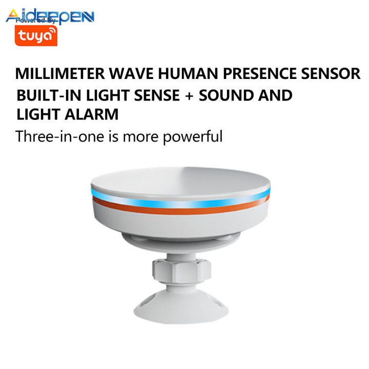 Aideepen Smart Human Presence Sensor Tuya Zigbee Hub Required mmWave ...