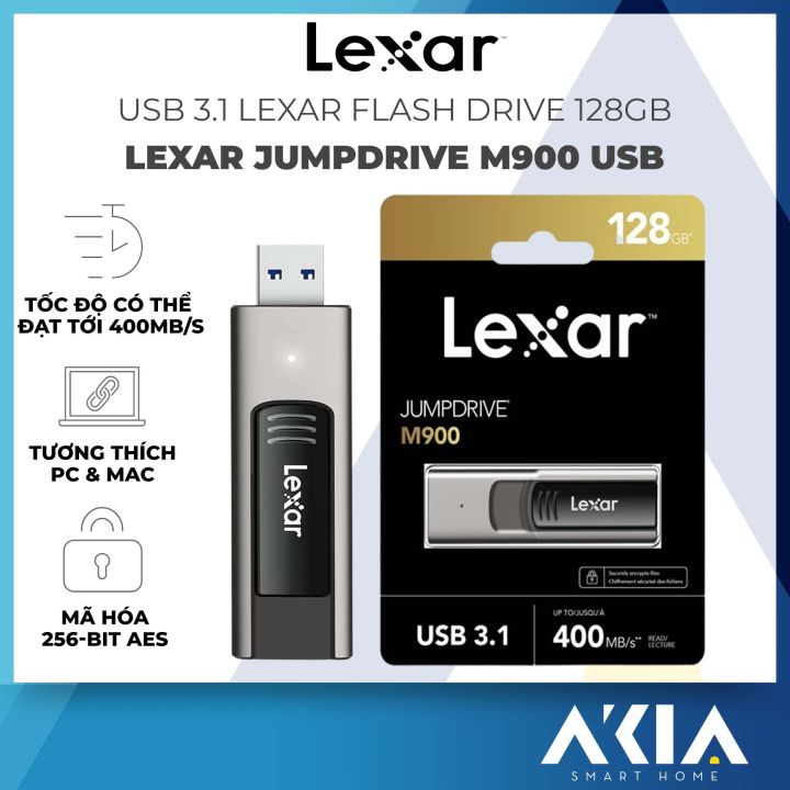 USB 64GB/ 128GB/ 256GB Lexar Jumpdrive M900 Flash Drive, Chuẩn 3.1, tốc ...