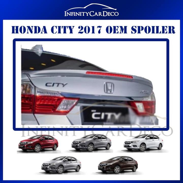 Honda City 2017 OEM ABS Spoiler With Brake Light and Painting (Modern ...