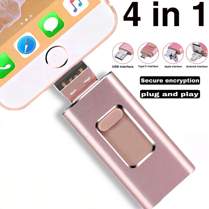4 in 1 1TB USB Pendrive Flash Drives for iphone 15 pro max,High Speed ...