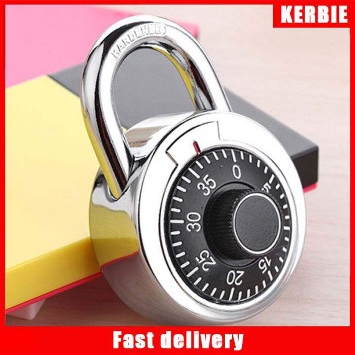 Rotary Padlock Digit Combination Code Lock Safe Dial Number | Lazada PH