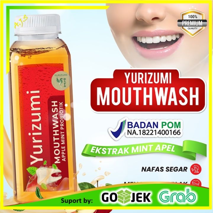 ( BPOM ) Yurizumi Obat Kumur Bau Mulut Karang Gigi Fresh Mint Rasa Apel ...
