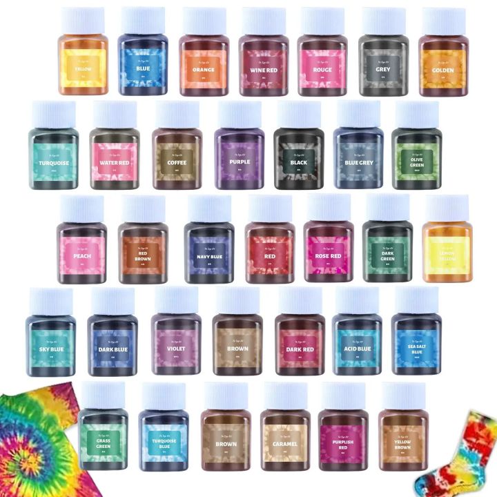 30ml/50ml Powder Dye Fabric Dyes Textile Dyeing Garment Tie Dyeing ...