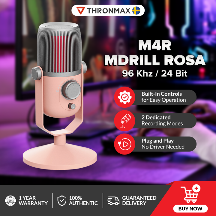 THRONMAX MDrill Zero Plus Rosa Edition USB Microphone (Pink) | Lazada PH