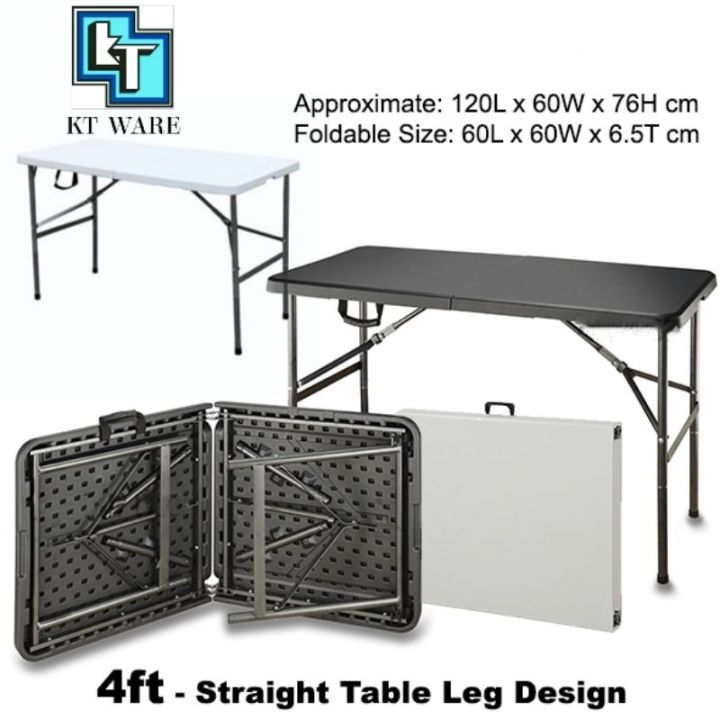 KT WARE 2X4 FT Multipurpose Folding Table Heavy Duty Exhibition Dining ...