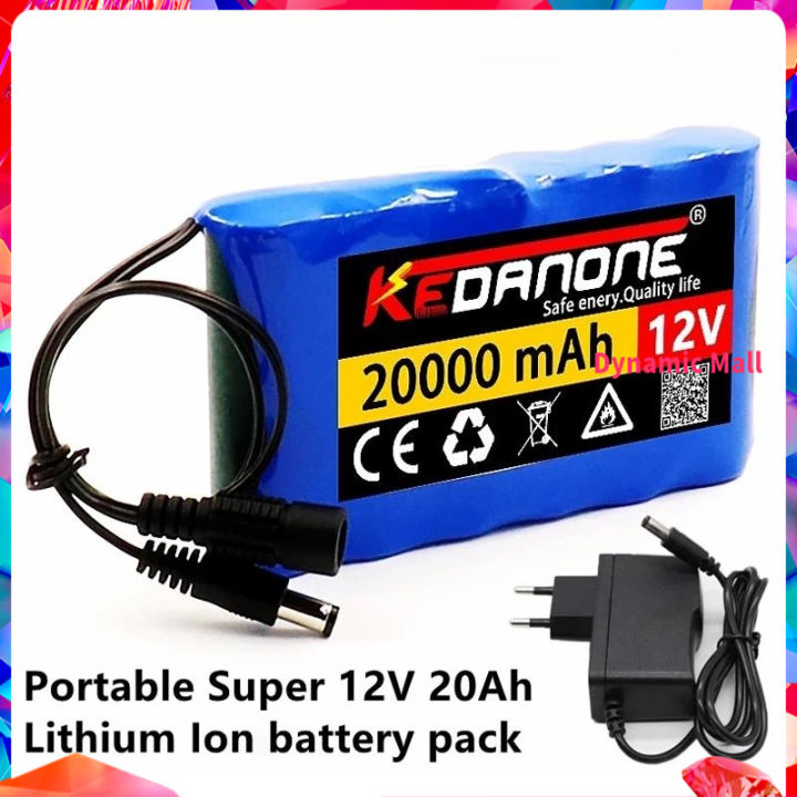 Original NEW Portable Super 12V 20000mah Battery Rechargeable Lithium ...