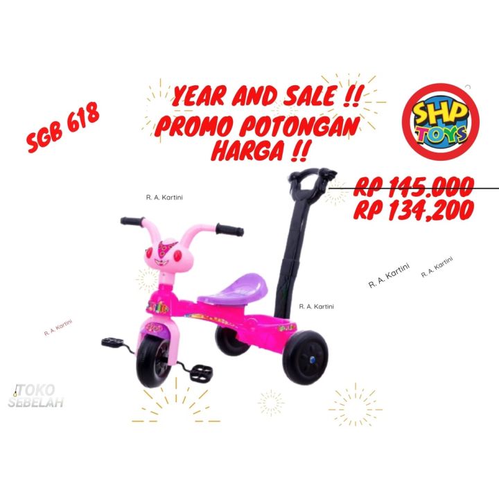 mainan anak sepeda Roda Tiga Bike Tricycle SGB 618 - SHP Toys | Lazada Indonesia