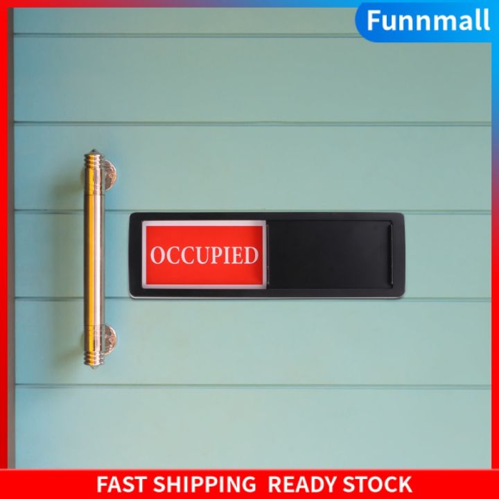 Funnmall Magnetic Signage Occupied Sign Restroom Bathroom Occupied Sign ...