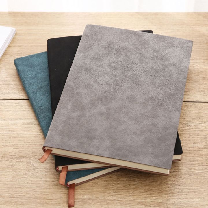 A5 Notebook School Business Advertising Soft Leather PU Cover Simple ...