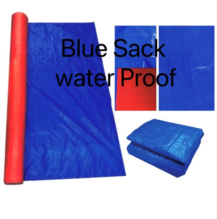 Blue Sack, trapal, Lona, Sakolin, 8ft Waterproof Used for covering ...