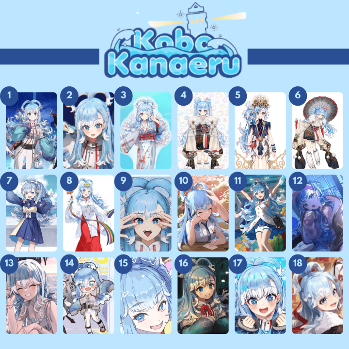 PHOTOCARD ANIME VTUBER KOBO KANAERU | VESTIA ZETA | KAELA KOLVASKIA ...