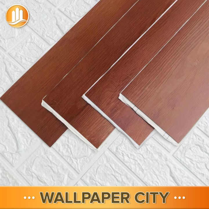 914.4 x152.4mm 3D Vinyl Floor Stickers Self-adhesive PVC Tiles For ...