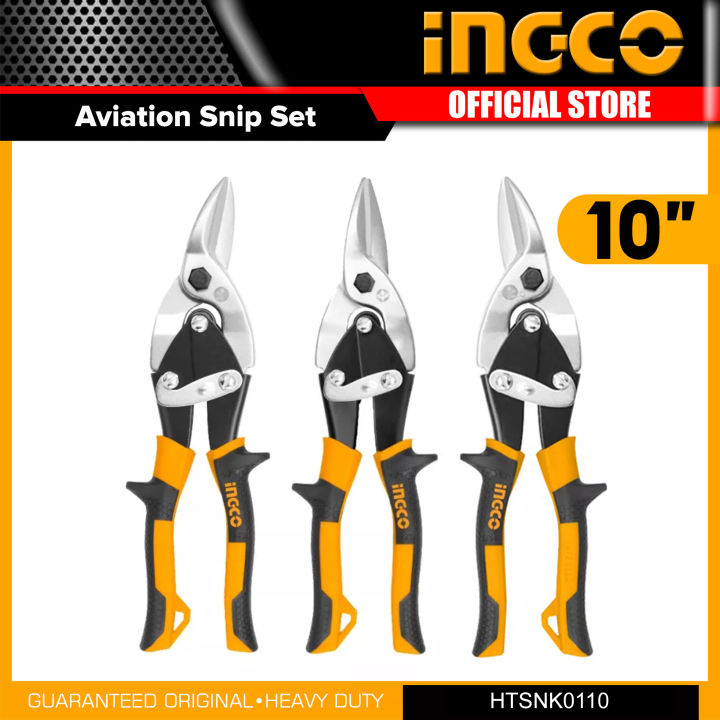 Ingco 3PCS Aviation Snip Set Stainless Steel HTSNK0110 SS IHT | Lazada PH