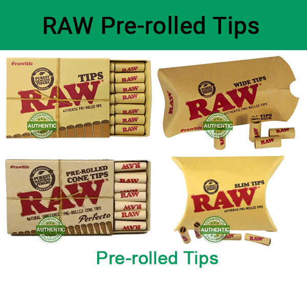 RAW Pre-rolled Paper Tips (21 Tips Per Pack) | Lazada