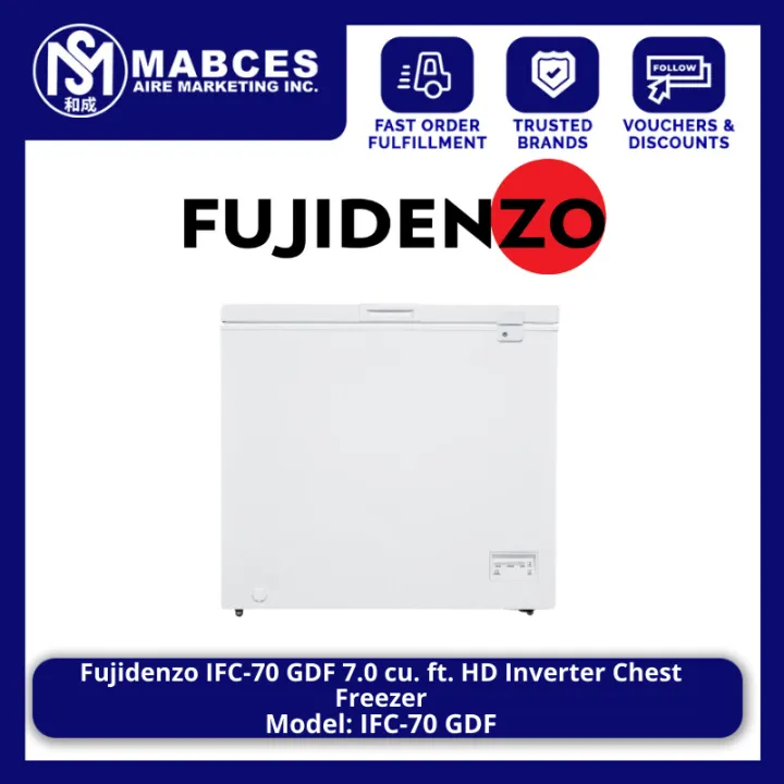 Fujidenzo IFC-70 GDF 7.0 cu. ft. HD Inverter Chest Freezer | Lazada PH