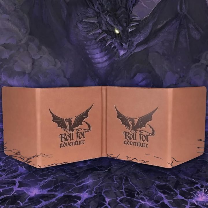 DND DM Screen 5e Dungeon Master Screen Deluxe Leather 4-Panel ...