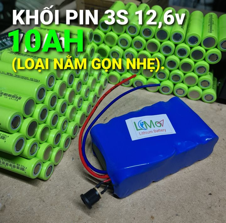 Khối pin 3s. 12v - 5Ah - 10AH. (Mua 2 khối tặng sạc zin). Khối pin 3s ...
