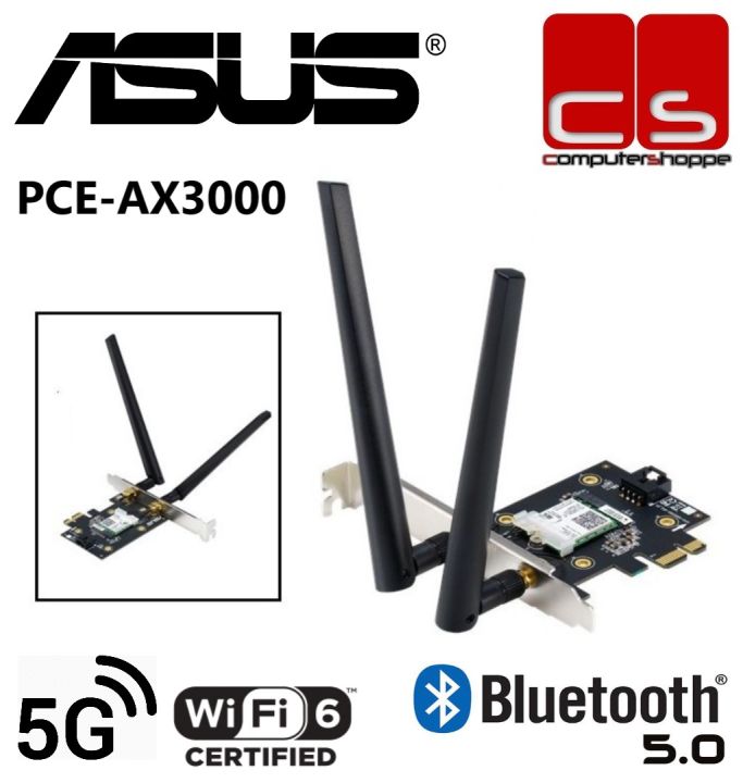 ASUS AX3000 Dual Band PCI-E WiFi 6 Internal WIFI card (Bulk Pack) | Lazada