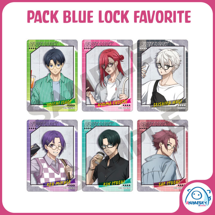 [Có sẵn] Pack thẻ nhân phẩm Blue Lock clear card Favorite chính hãng ...