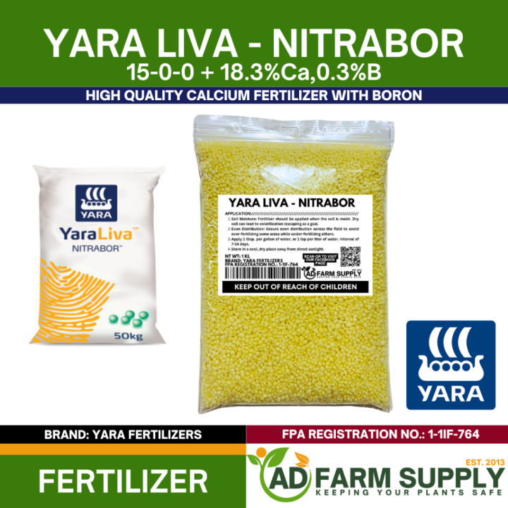 Yara Nitrabor Calcium Nitrate Fertilizer with Boron for Plants | Lazada PH
