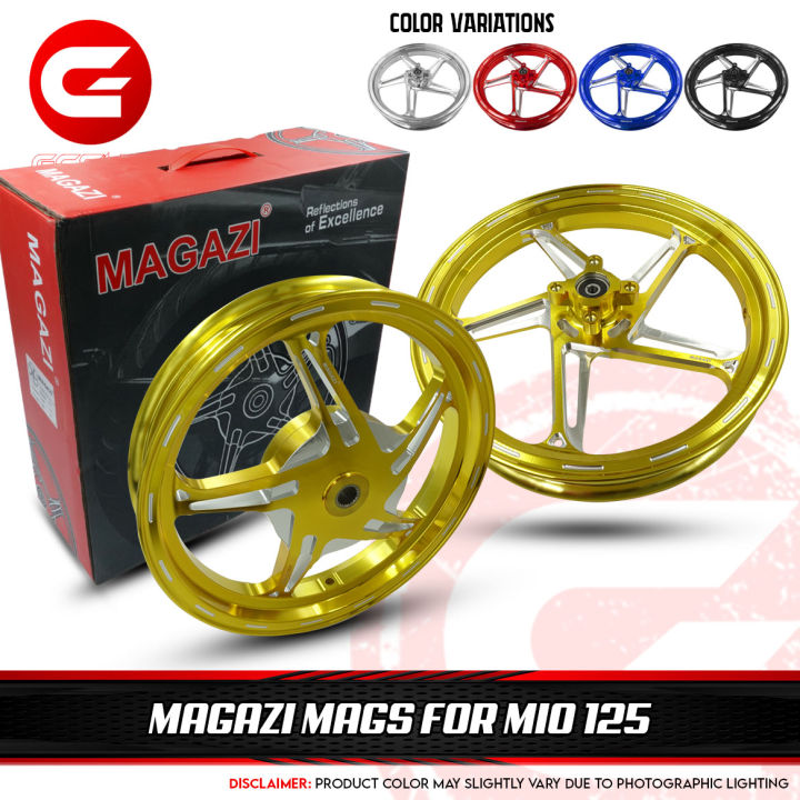 MAGAZI MAGS SET FRONT & REAR FOR MIO 125-GCSUN MOTORCYCLE | Lazada PH