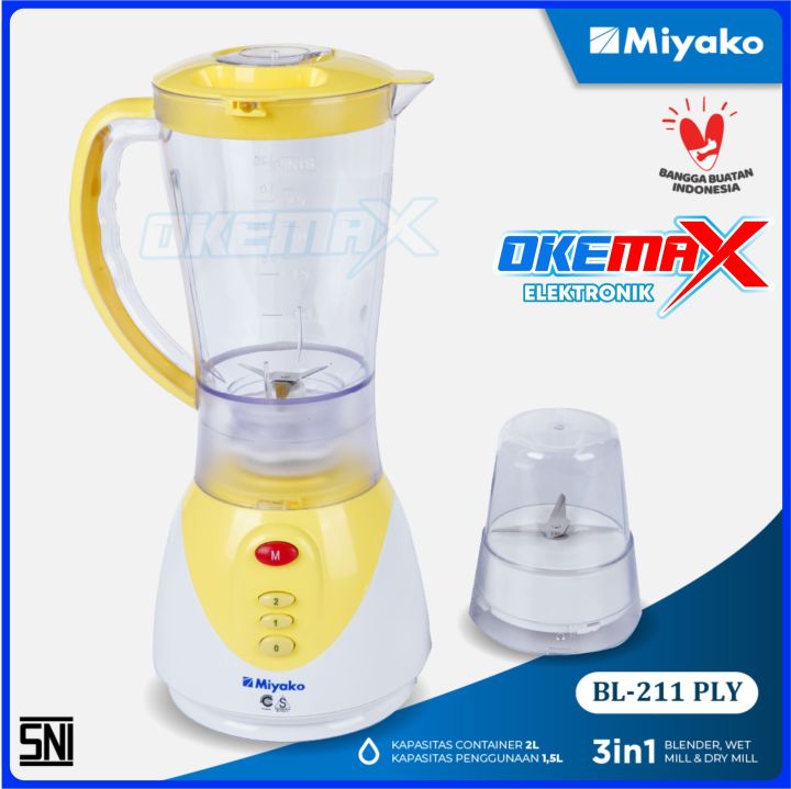 Miyako Blender 1.5 Liter BL-211 PLY | Lazada Indonesia