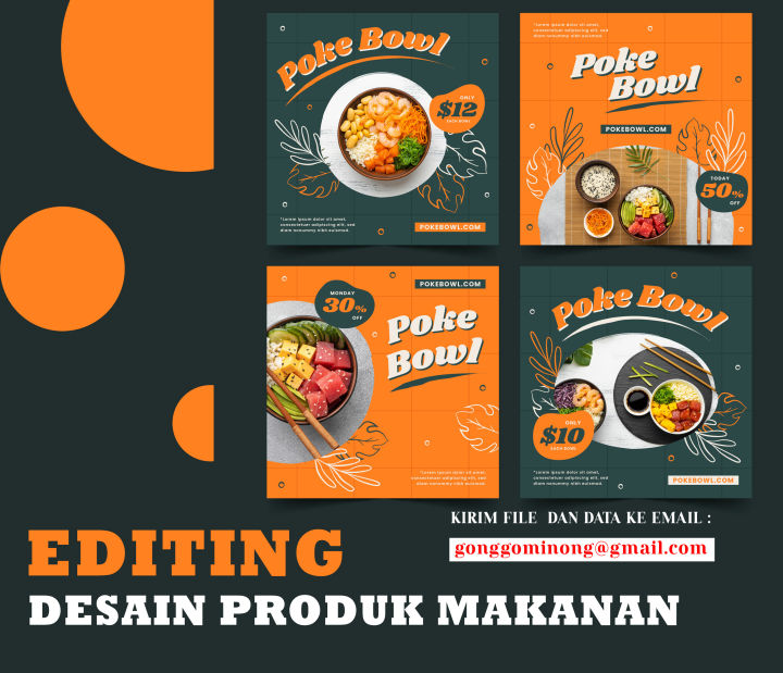 EDITING DESAIN PRODUK MAKANAN / PROSES CEPAT BISA REVISI | Lazada Indonesia