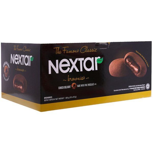 Biskuit Nabati NEXTAR BROWNIES Chocolate - isi 10 sachet (HARGA 1 BOX ...