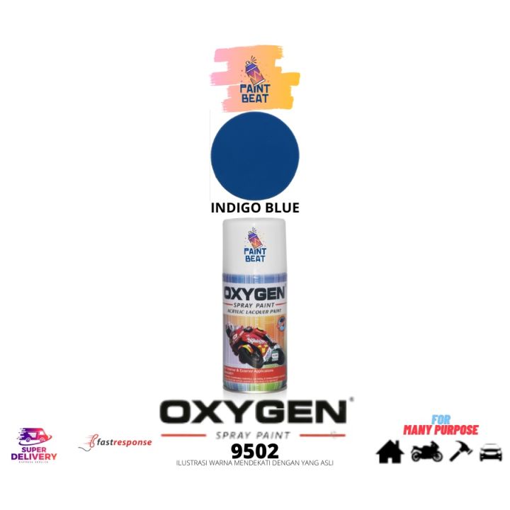 Cat Semprot / Pylox OXYGEN Acrylic Spray Paint - 9502 Indigo Blue ...