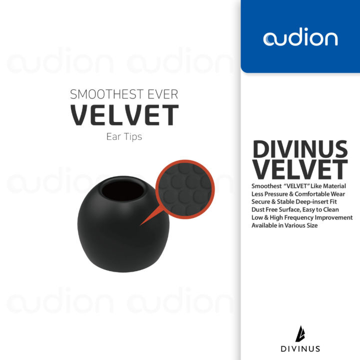 Divinus VELVET for In-ear IEM | Ultra Smooth Silicone Eartips | Lazada PH