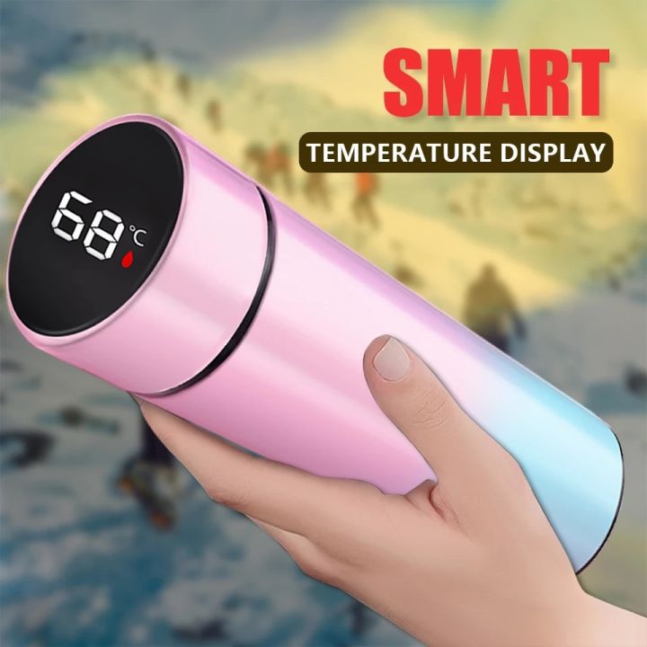 🌻 READY STOCK🌻Smart LED temperature display Stainless Steel Sus 304 Vacuum Flask Thermos ...
