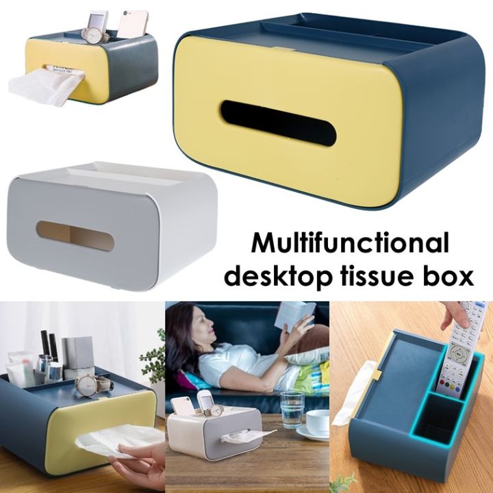 [SG Ready Stock] Multi-functional Storage box with Tissue Holder Remote ...