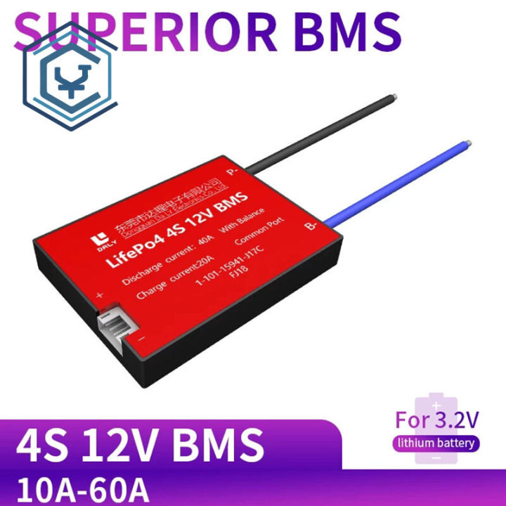 แผ่นป้องกัน BMS PCB 1ชิ้นที่มียอดคงเหลือ4S BMS BMS 4S 12V 30A 40A 50A ...