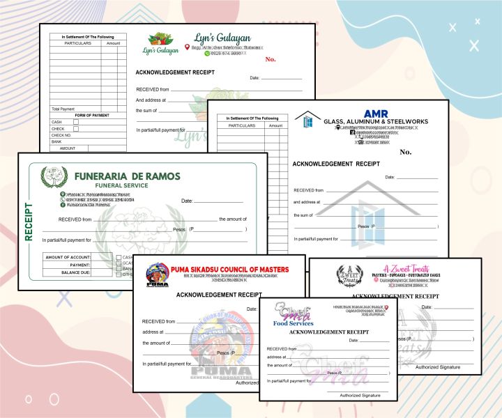 Customized Receipt / Personalized Receipt / not carbonized ...